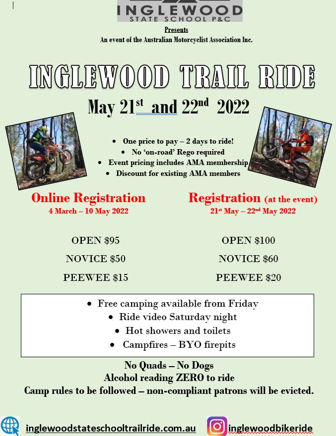 Flyer 2022 – Inglewood State School P&C Bike Ride